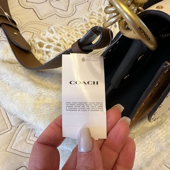 Coach | Bags | Coach Beat Shoulder Bag In Colorblock With Rivets | Poshmark